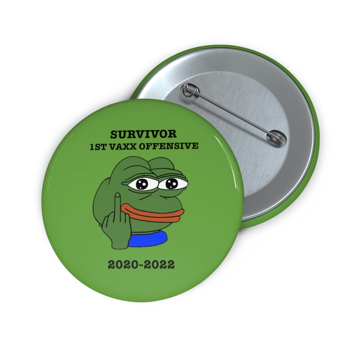 Survivor, 1st Vaxx Offensive Pin – Agora Threads